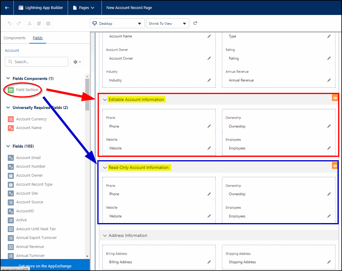 Component Visibility for Page Sections | CertifyCRM