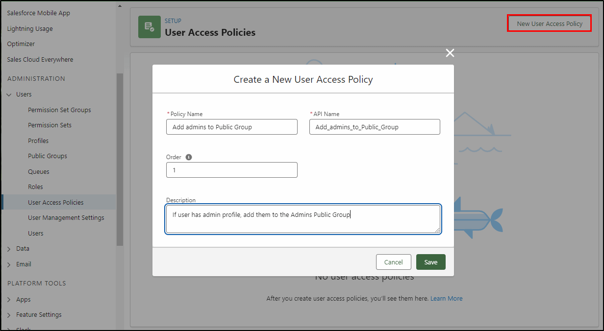 User Access Policies | CertifyCRM