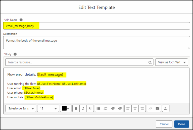 Fault Path in a Flow | CertifyCRM