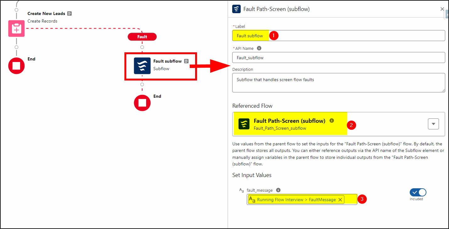 Fault Path in a Flow – CertifyCRM